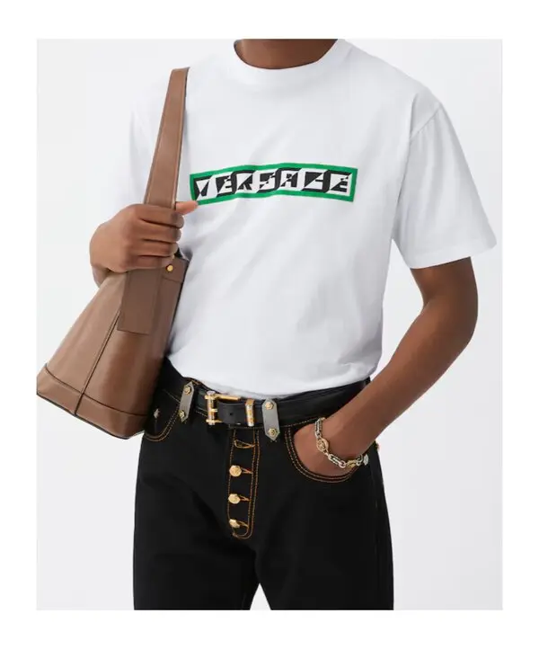 Versace Printed Cotton-jersey Regular T-shirt