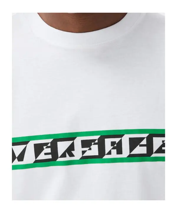 Versace Printed Cotton-jersey Regular T-shirt