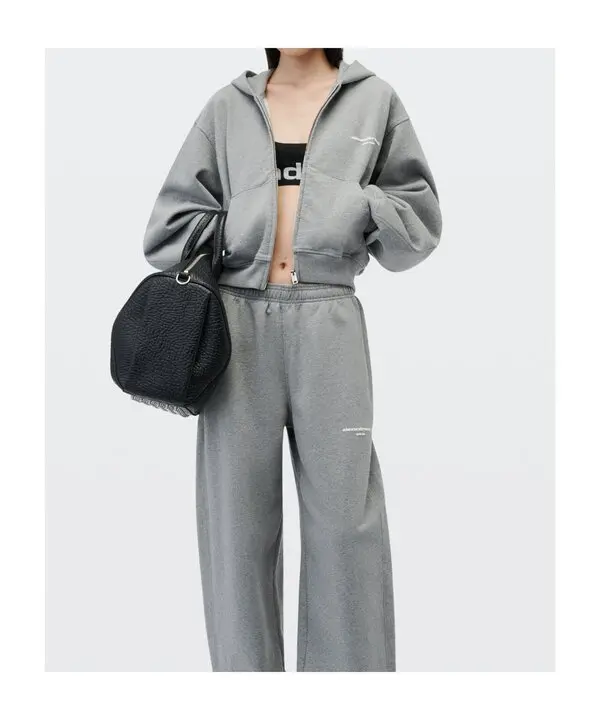 Alexander Wang Printed Cropped Hoodie