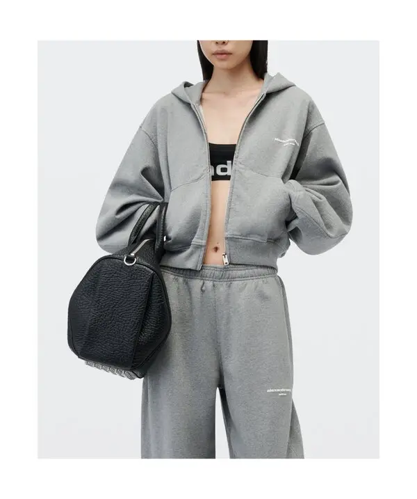 Alexander Wang Printed Cropped Hoodie
