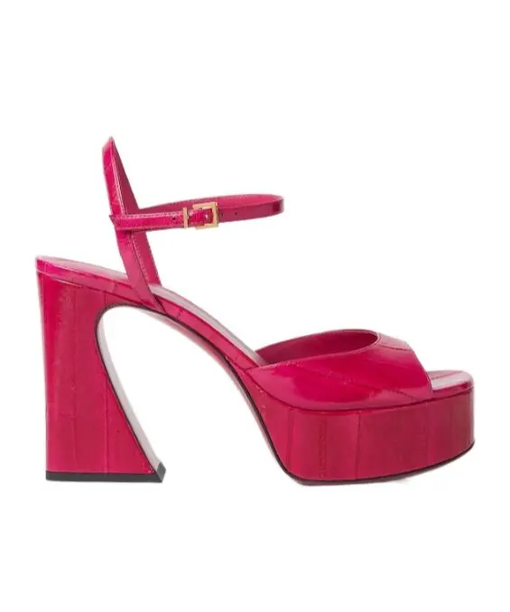 Fendi Hagfish Platform Sandals - Fuchsia
