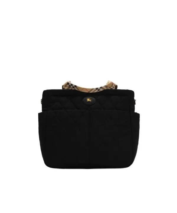 Burberry Check-trim Quilted Nylon Changing Bag
