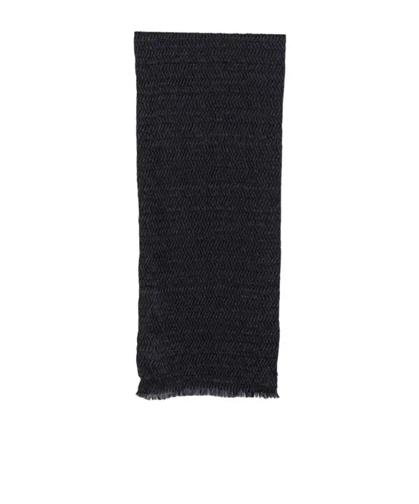 Giorgio Armani Crinkled-finish Fringed Scarf