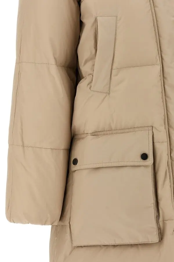 Brunello Cucinelli Zipped Hooded Quilted Coat