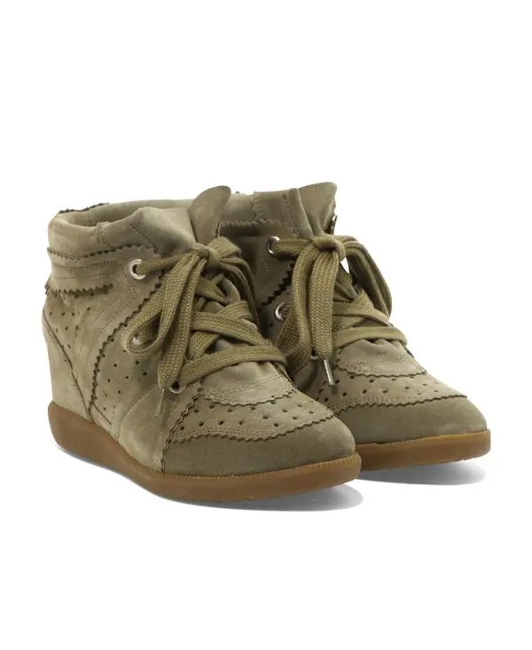 Isabel Marant Étoile Bobby Lace-up Wedge Sneakers