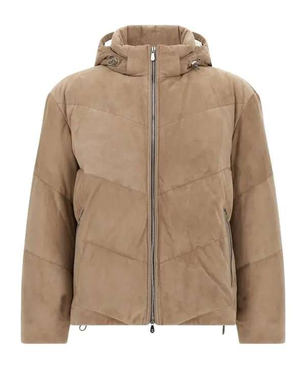 Brunello Cucinelli Padded Down Jacket With Detachable Hood
