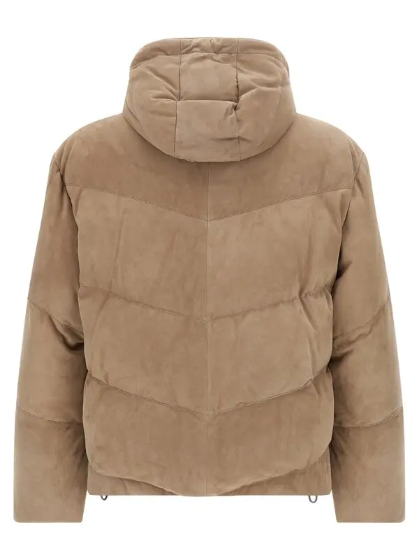 Brunello Cucinelli Padded Down Jacket With Detachable Hood