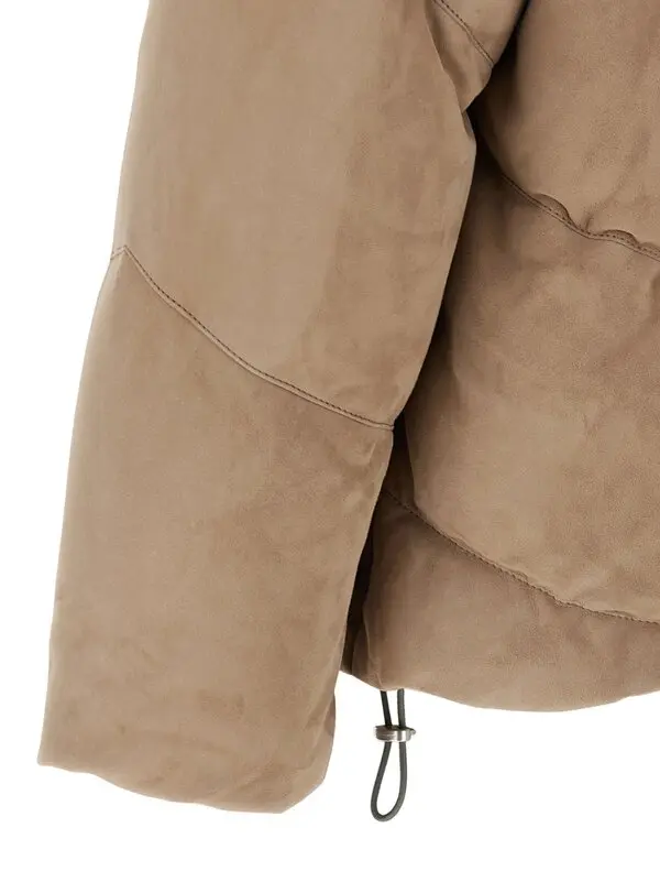 Brunello Cucinelli Padded Down Jacket With Detachable Hood