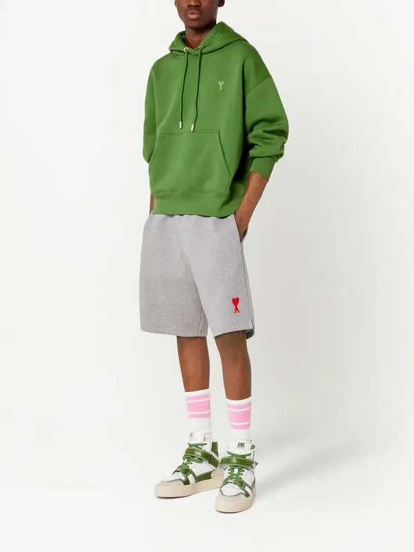 AMI Paris Embroidered Logo Shorts