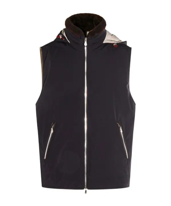 Brunello Cucinelli Hooded Zip-up Vest