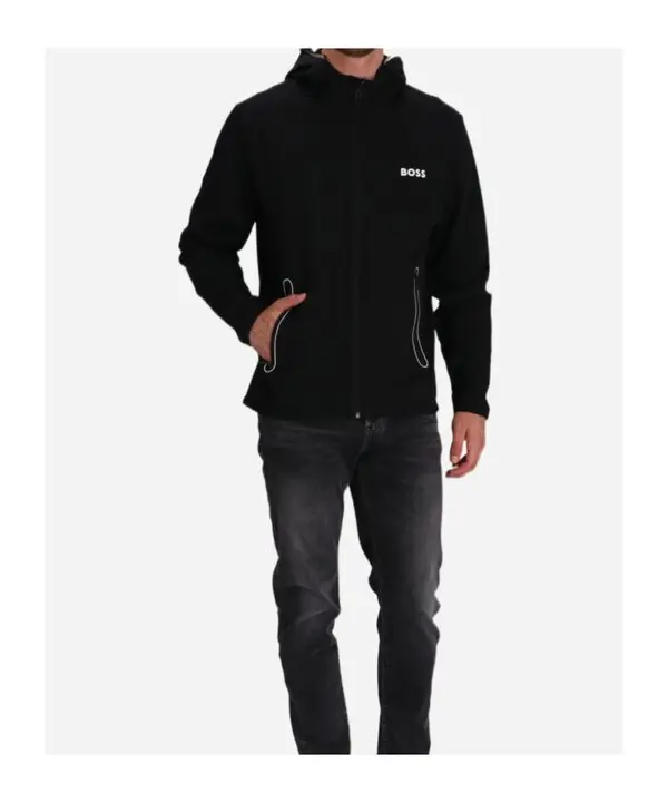 Hugo Boss Logo-printed Zipped Hoodie