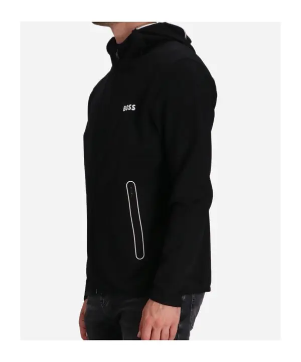 Hugo Boss Logo-printed Zipped Hoodie