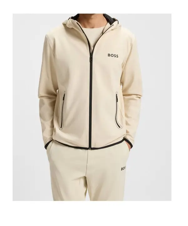 Hugo Boss Zip-front Hooded Jacket