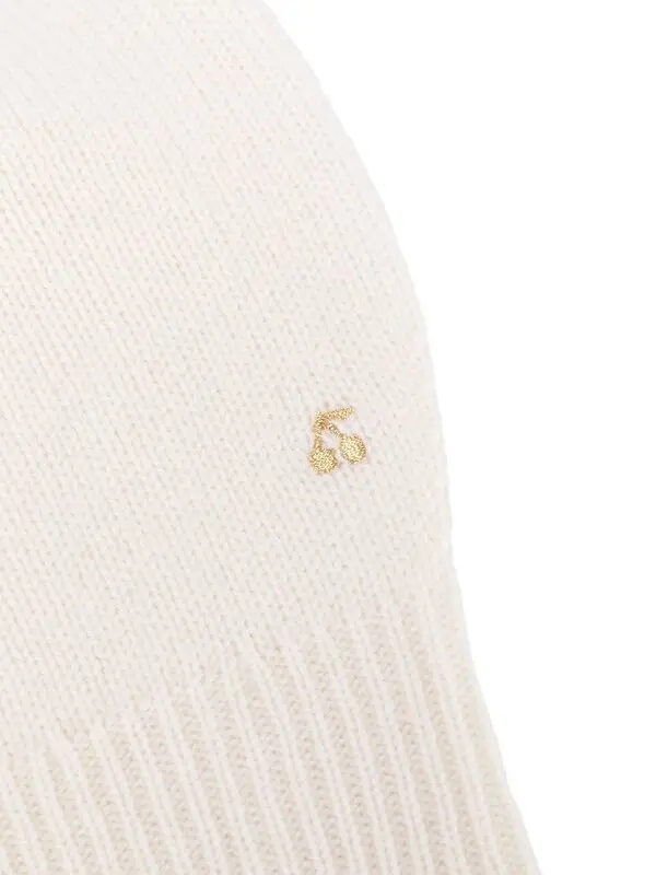 Bonpoint Cashmere Balaclava With Logo Embroidery