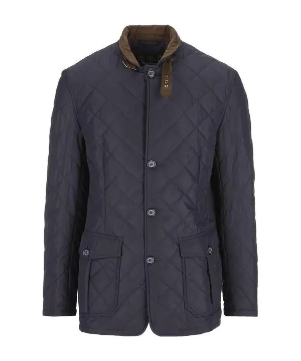Barbour Quilted High Collar Jacket - Black