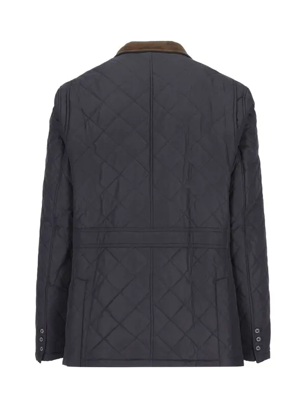 Barbour Quilted High Collar Jacket - Black