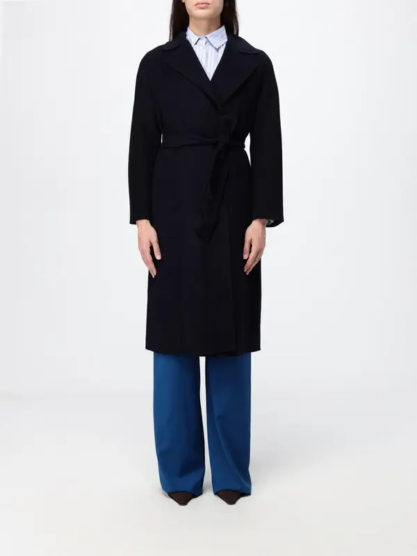 Max Mara Coat Navy - Blue