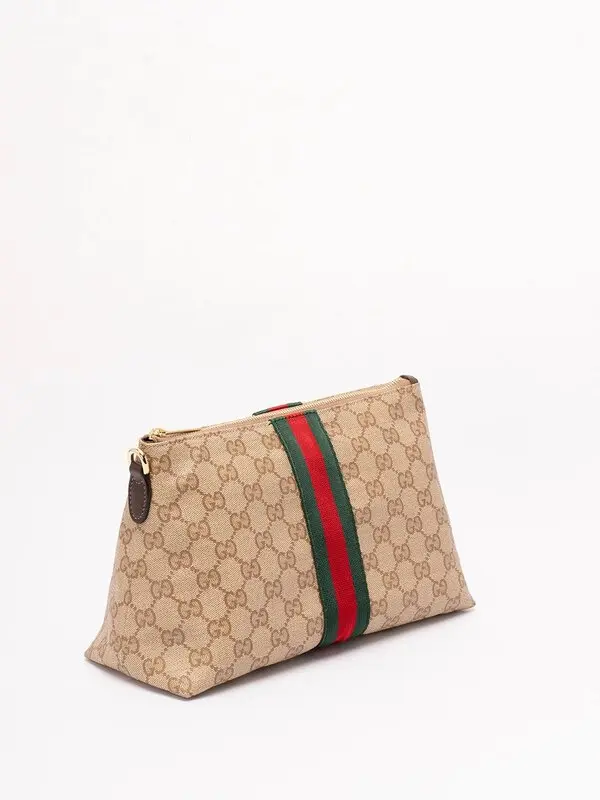 Gucci Gg Coated Web` Pouch