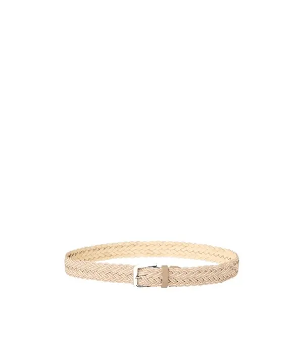 Brunello Cucinelli Braided Two-tone Belt - Shell