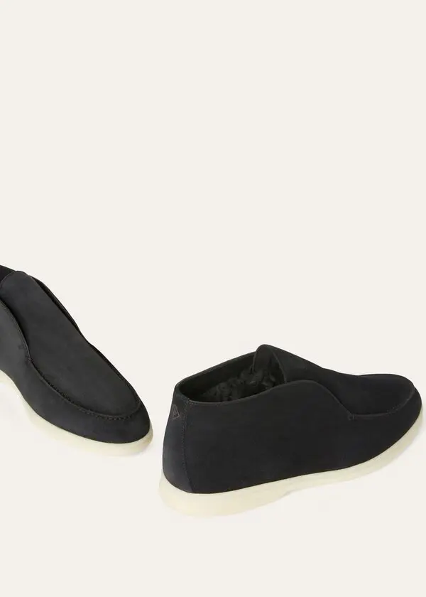 Loro Piana Open Walk Ankle Boots - Black