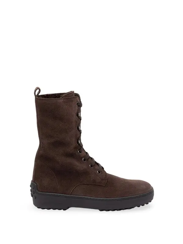 TOD'S Winter Gommino Ankle Boots In Suede - Multicolor