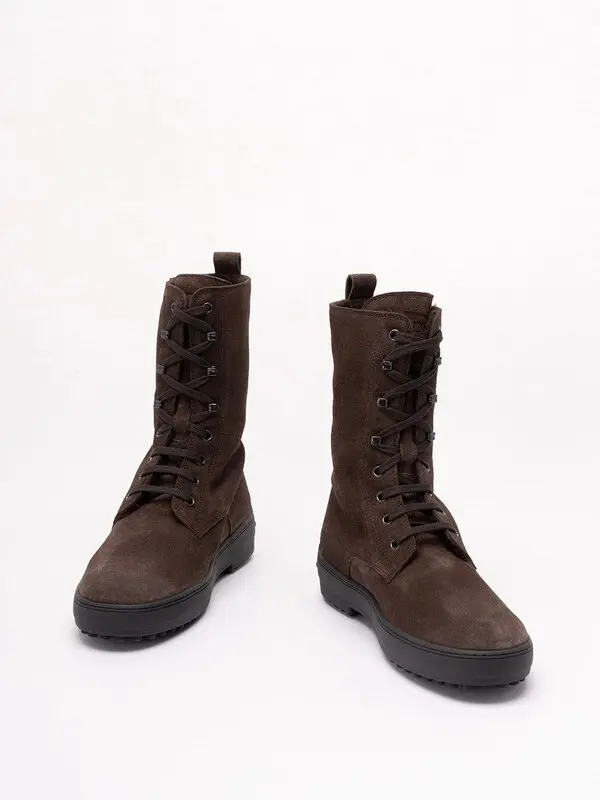 TOD'S Winter Gommino Ankle Boots In Suede