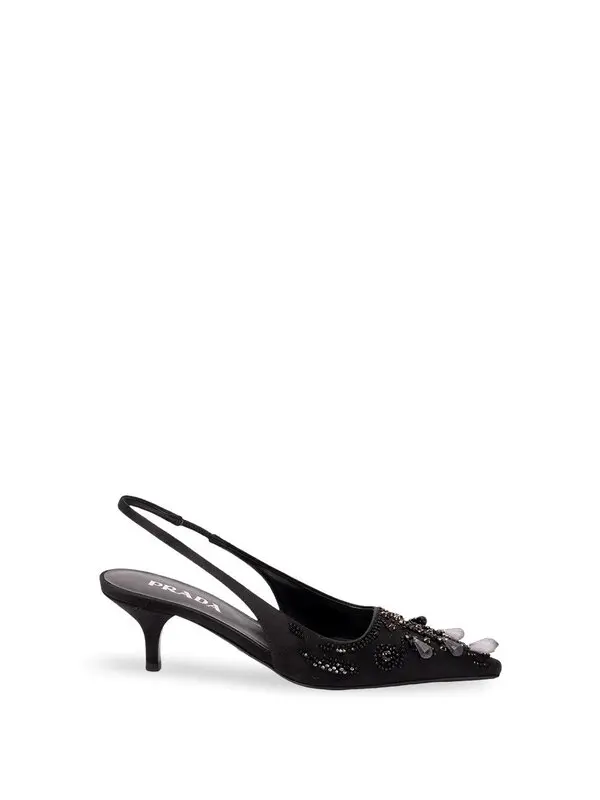 Prada Raso Slingback Pumps - Multicolor