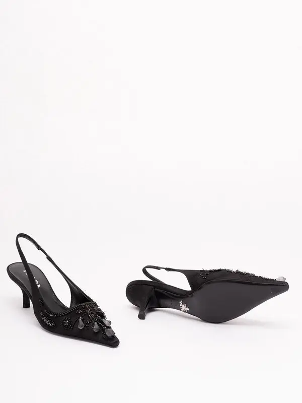 Prada Raso Slingback Pumps - Multicolor