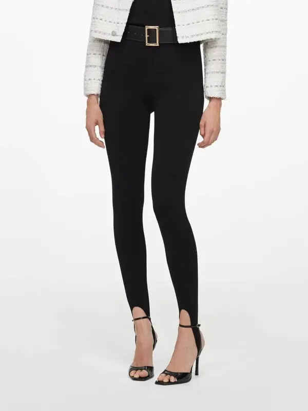 SELF-PORTRAIT Knit Stirrup Leggings