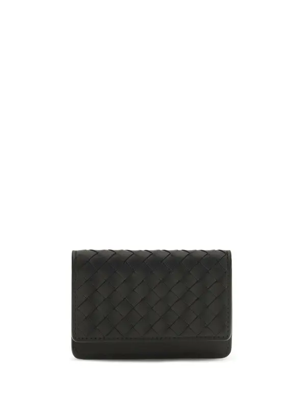 Bottega Veneta Intrecciato Leather Wallet - Black