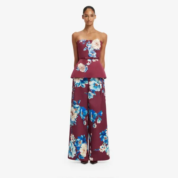 LEO LIN Nadia Embroidered Bustier Top