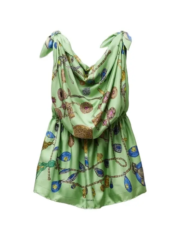 Versace Dress Foulard Print