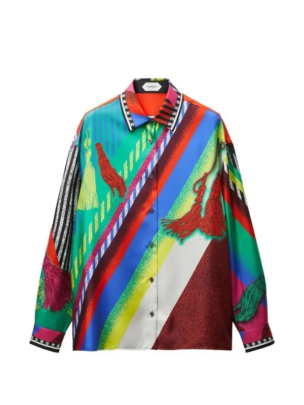 Versace Silk Twill Print Shirt