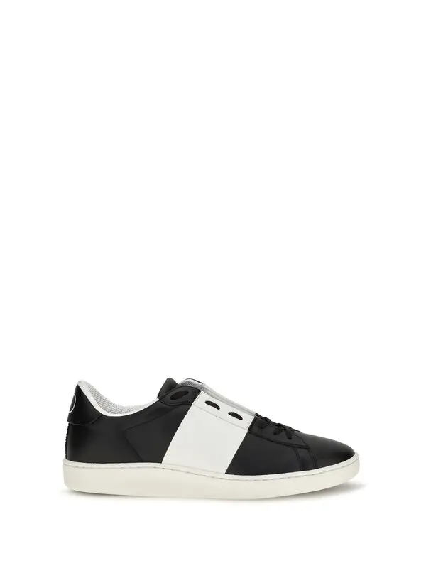 Valentino Garavani Open Sneakers With Contrast Bands And Studded Heel