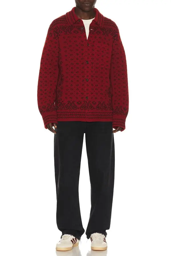 Guest In Residence Wild Rag Work Shirt In Red