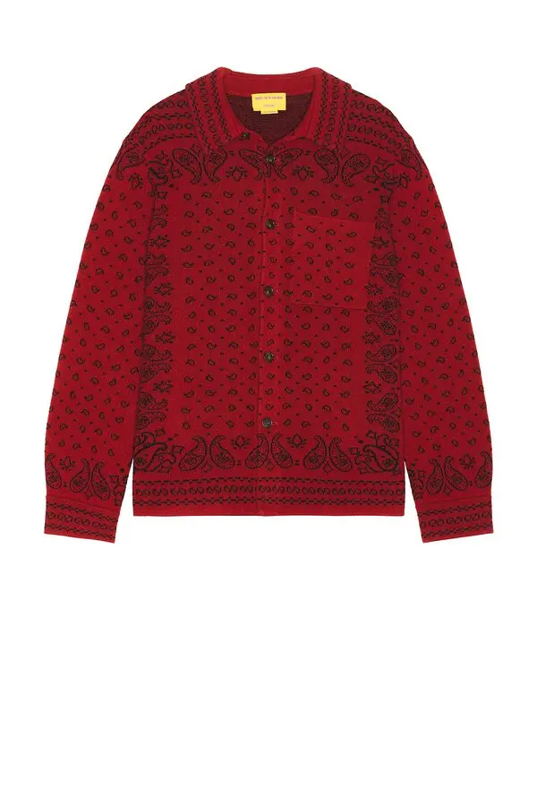 Guest In Residence Wild Rag Work Shirt In Red