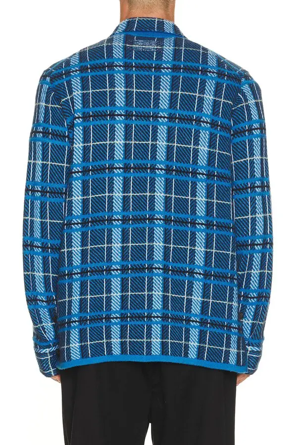 Guest In Residence Plaid Work Shirt In Blue - Twilight Combo