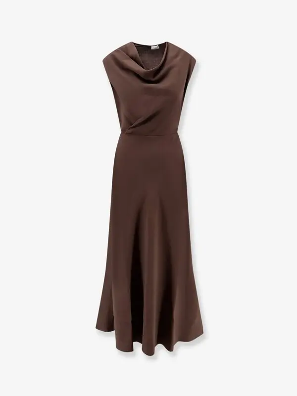 Brunello Cucinelli Flared Virgin Wool Dress