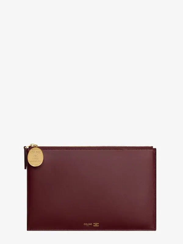 Celine Duo Leather Clutch Bag