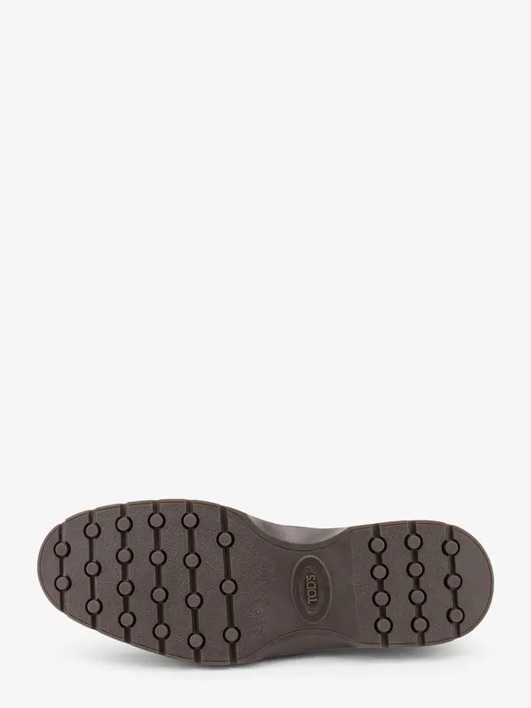 TOD'S Suede Loafers With Metal Logo