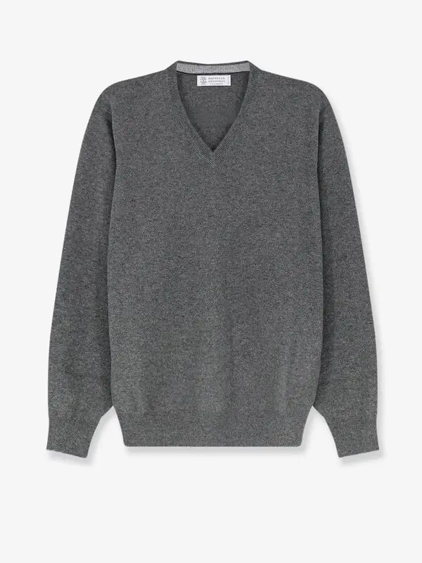 Brunello Cucinelli V-neck Cashmere Sweater - Multicolor