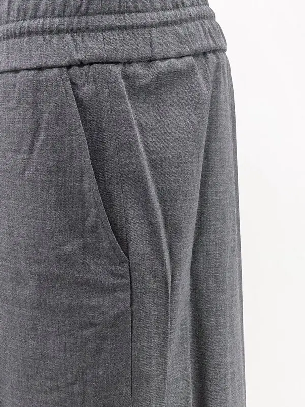 AMI Paris Virgin Wool Trousers With Elastic