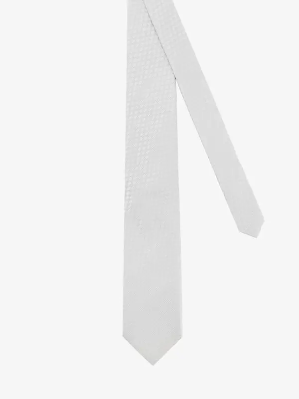 TOM FORD Silk Tie With Geometric Pattern