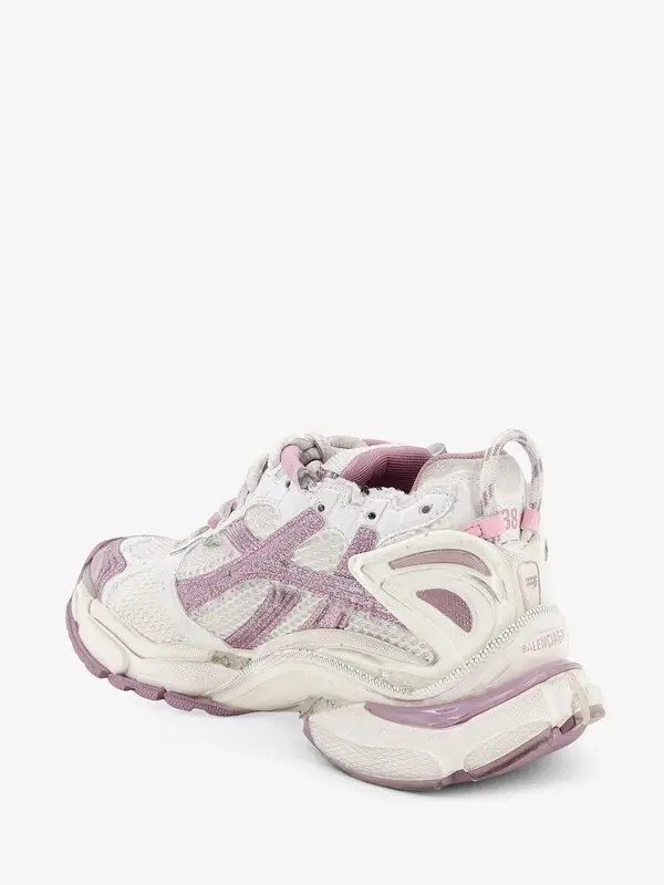 Balenciaga Runner Mesh Sneakers With Glitter Inserts