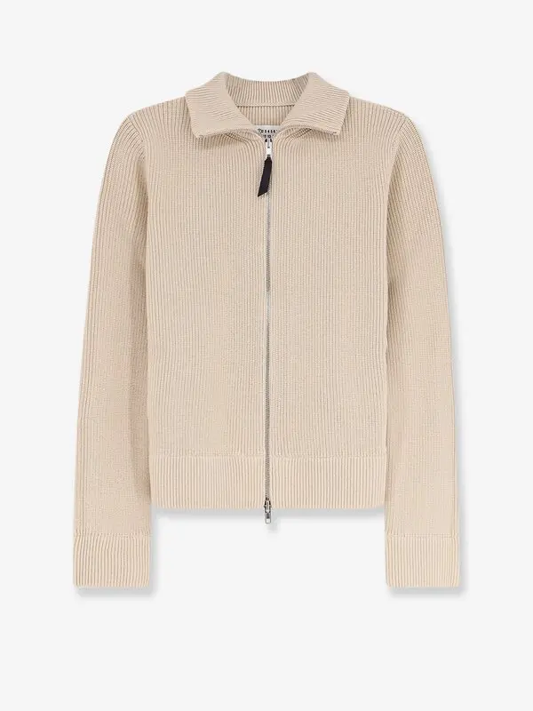 MAISON MARGIELA Wool Blend Zip-up Cardigan