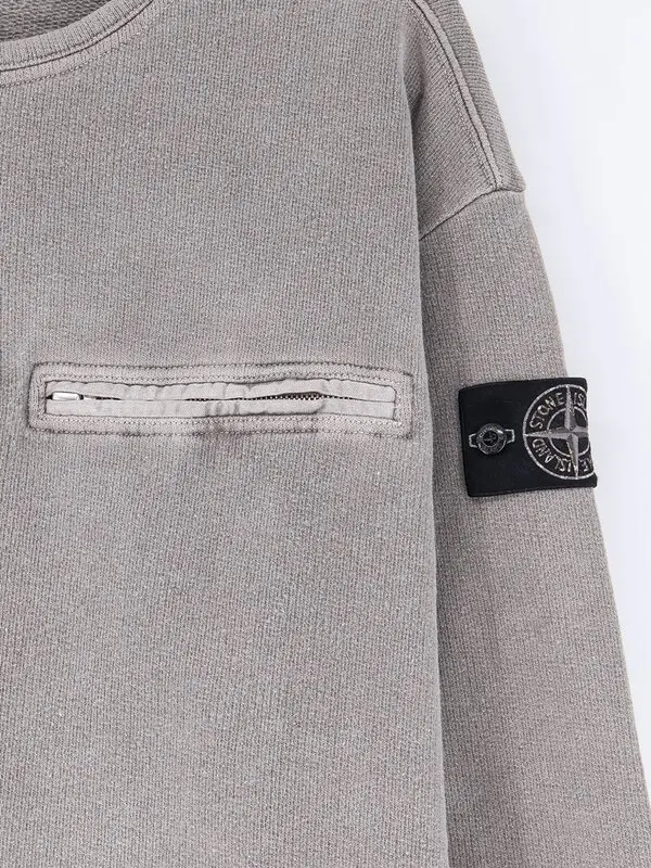 Stone Island Cotton Sweatshirt With Logo