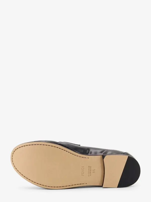Fendi Leather Scrunch Loafers