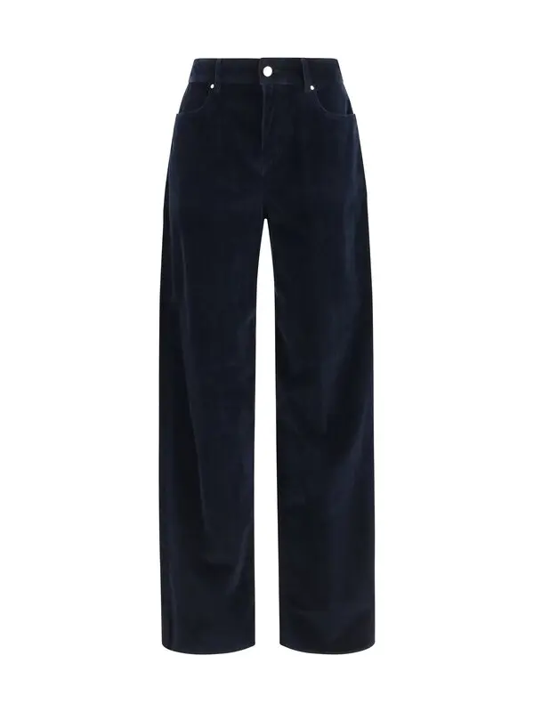 Max Mara Corduroy Velvet Palazzo Pants