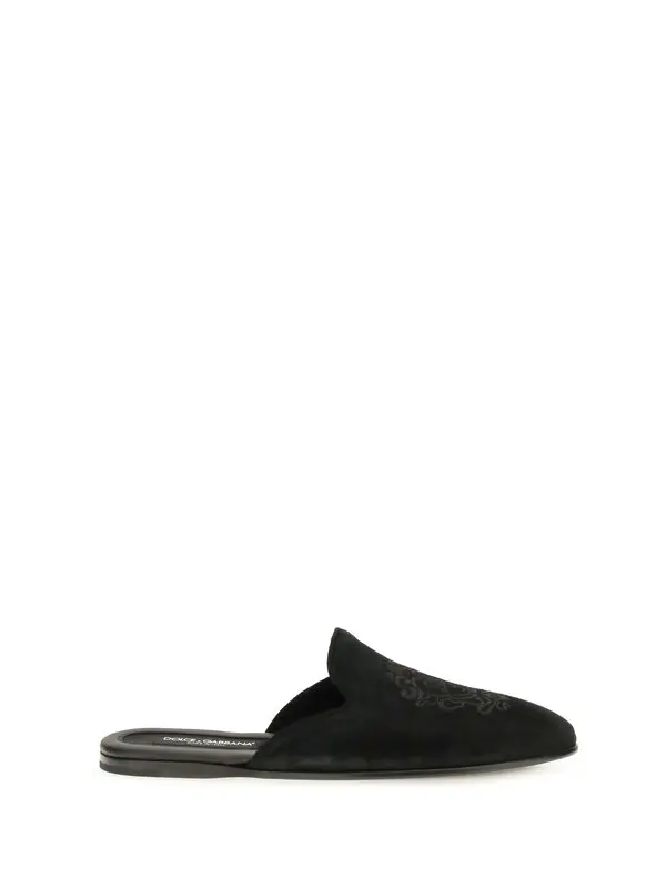 Dolce & Gabbana Calfskin Leather Mules