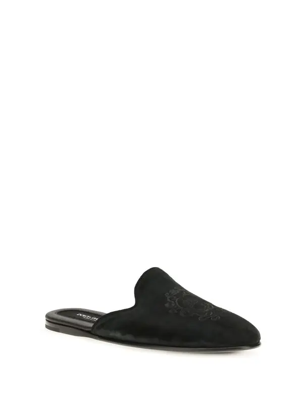 Dolce & Gabbana Calfskin Leather Mules
